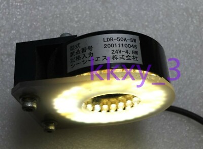 1 PCS LDR-50A-SW 24V LED ring light source yellow light tested | eBay