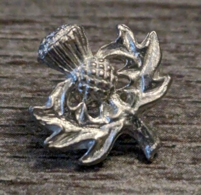 United States Freemason Thistle Flower Vintage Silver-Tone Masonic ...