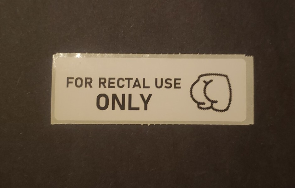Quotfor Rectal Use Onlyquot Sticker Funny Gag Pack Of 25 Funny Sticker
