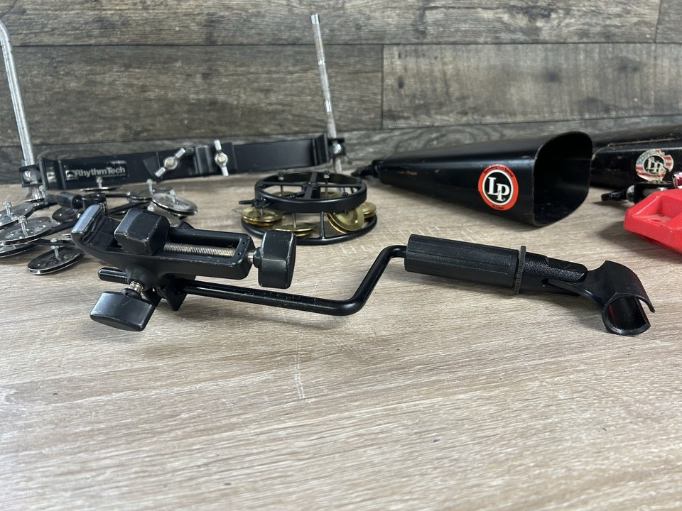 HUGE Percussion Accessories Lot Latin Percussion LP007 LP205 Cowbells ...