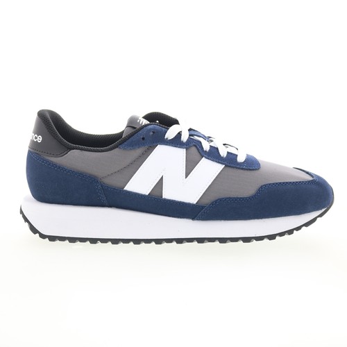 New Balance 237 MS237MCN Mens Gray Suede Lace Up Lifestyle Sneakers ...