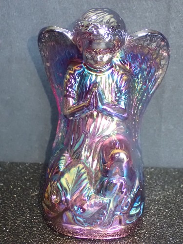 Boyd Violet Iridescent Kneeling Praying Angel Figurine 4-1/2" tall | eBay