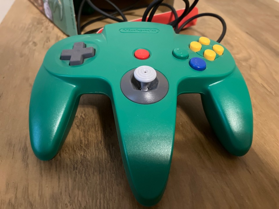 Green Nintendo 64 N64 Original Controller In Box Authentic | eBay