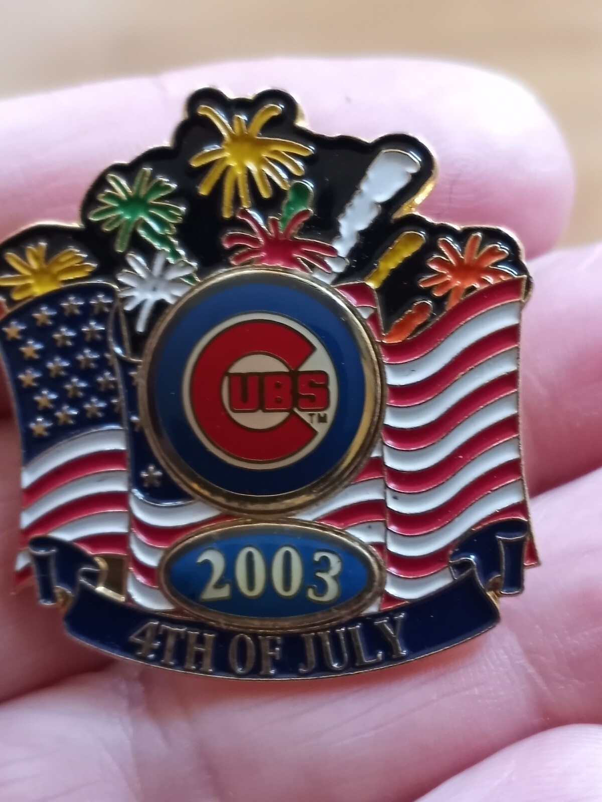 2003 4th of July Chicago Cubs Pin | eBay