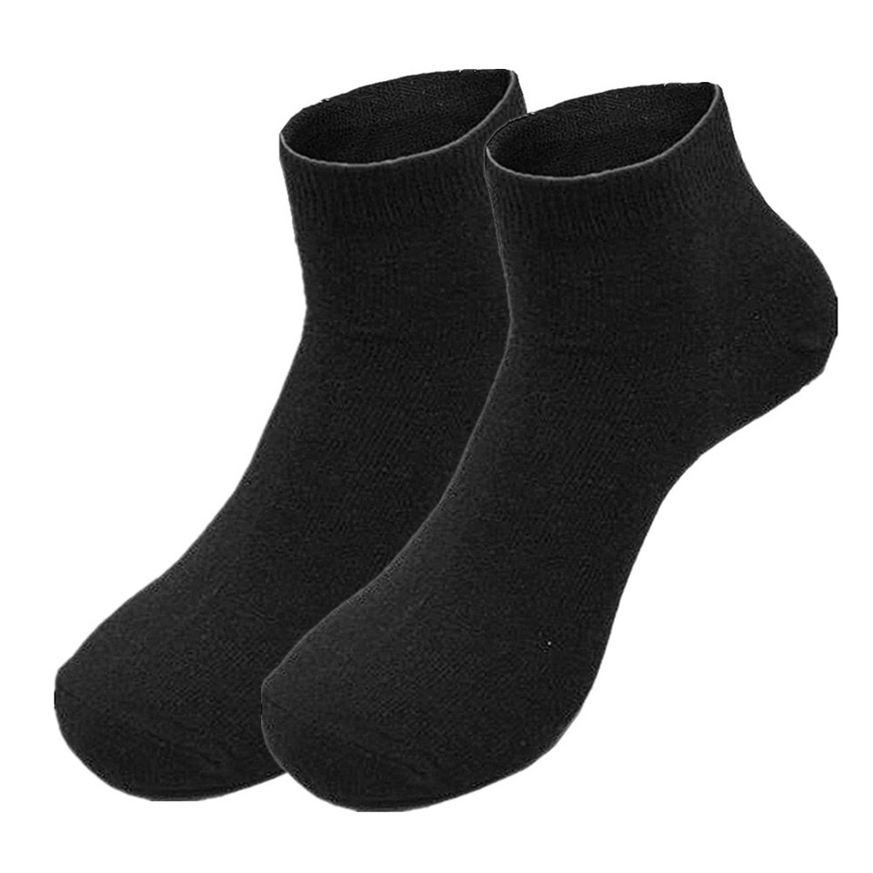 6 Pairs Men's Casual Plain Sport Socks Cotton Ankle Crew Low Cut Size 9 ...