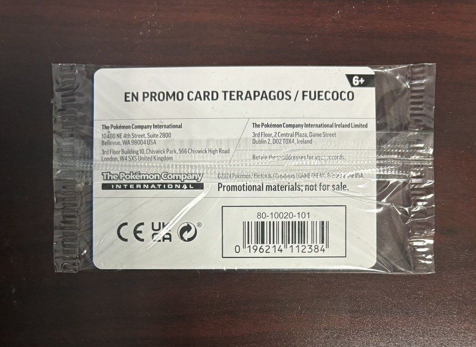 Surging Sparks Release promo pokemon - 2 Pack (Fuecoco And Terapagos ...