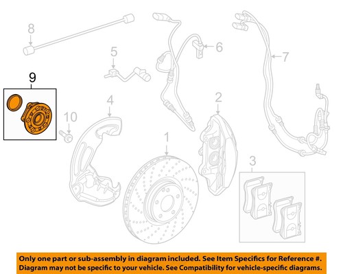 MERCEDES OEM 14-19 E63 AMG S Front Suspension-Hub Assy Left 2223340100 ...