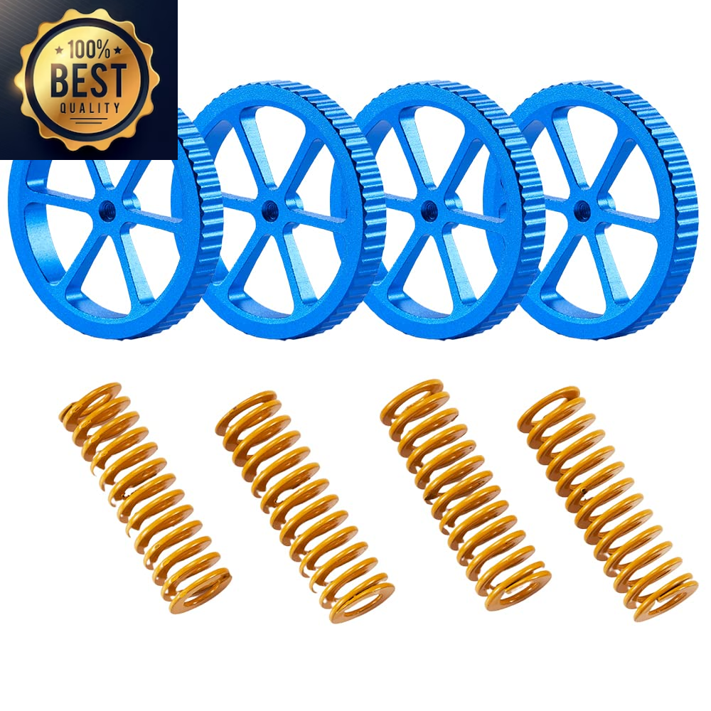 4PCS Ender 3 V2 Upgrades Bed Leveling Nuts and Ender 3 Bed Springs, 3D ...