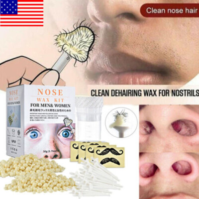 Nose ear Hair Removal Wax Bead Kit Nasal Effective Painless for Hair ...