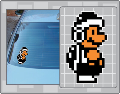 HAMMER BROTHER MARIO Sprite Vinyl Decal Car Window Super Mario Bros. 3 ...
