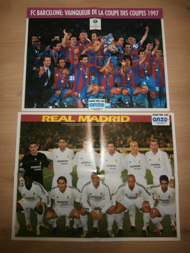 RONALDO (BARCELONA, REAL MADRID, INTER MILAN, BRAZIL), SET OF 4 POSTERS ...