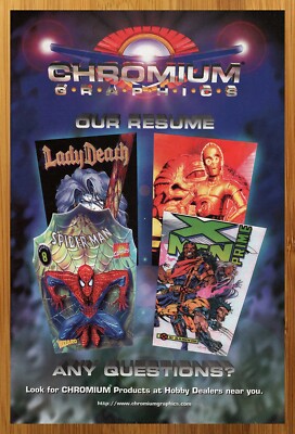 1996 Chromium Graphics Trading Cards Print Ad/Poster Star Wars Spider ...