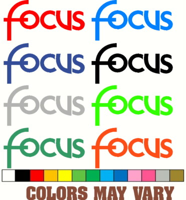 Pair of FORD FOCUS Decal Vinyl Sticker JDM window Euro Truck FREE ...