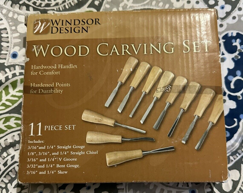 Windsor Design Wood Carving Tools, 11 Piece Set New in Box | eBay