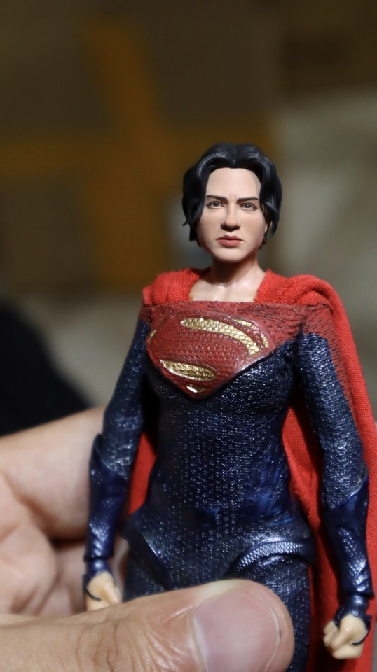 1/12 Painted Kara Zor-El Sasha Calle Supergirl Head Carved Fit ...