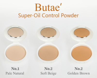 Butae Super Oil-Control Face Pressed Powder Double Formula Make Up Skin ...