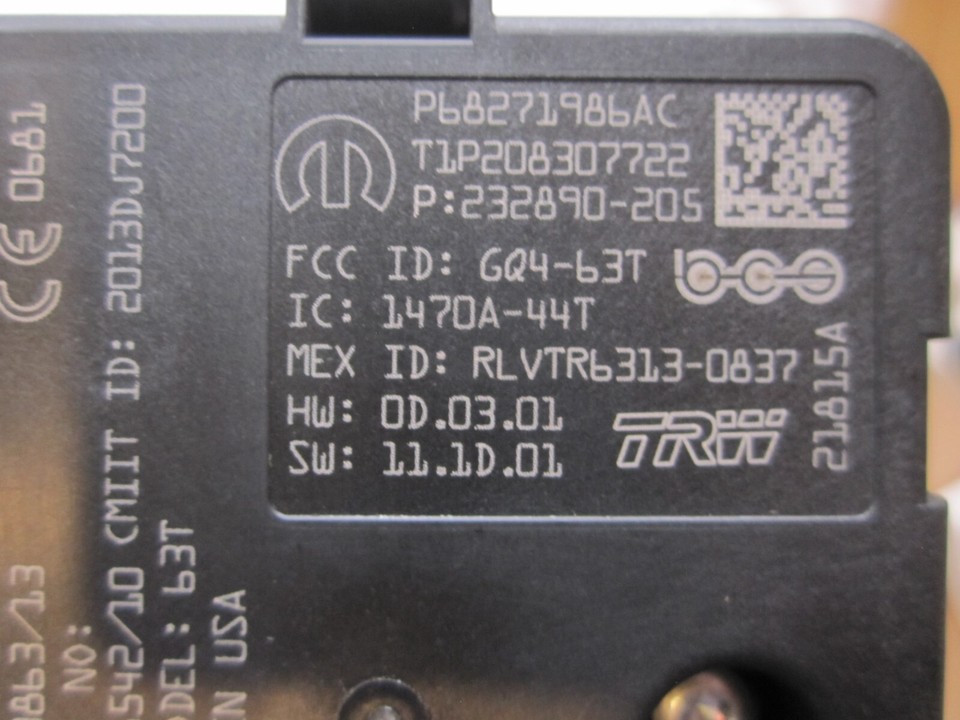 New Genuine Mopar 68271986AC 2013-2024 Ram 1500 2500 3500 4500 Ignition ...