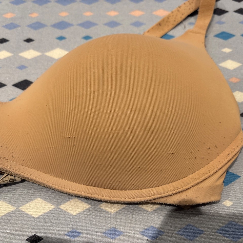 Wonderbra Padded Push Up Non-Wired Bra - Nude - 36DD - Preowned | eBay UK