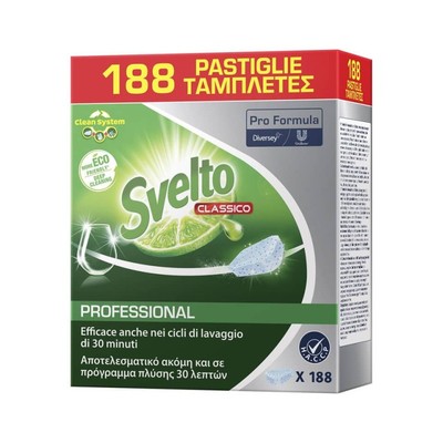 Detergente lavastoviglie Svelto Professional Tablets con estratto di ...
