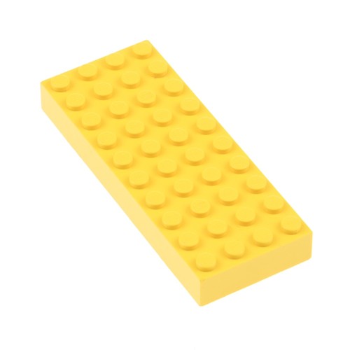 1X Lego Building Brick Plate 4X10 Yellow Thick Basic Base Plate 6426 ...