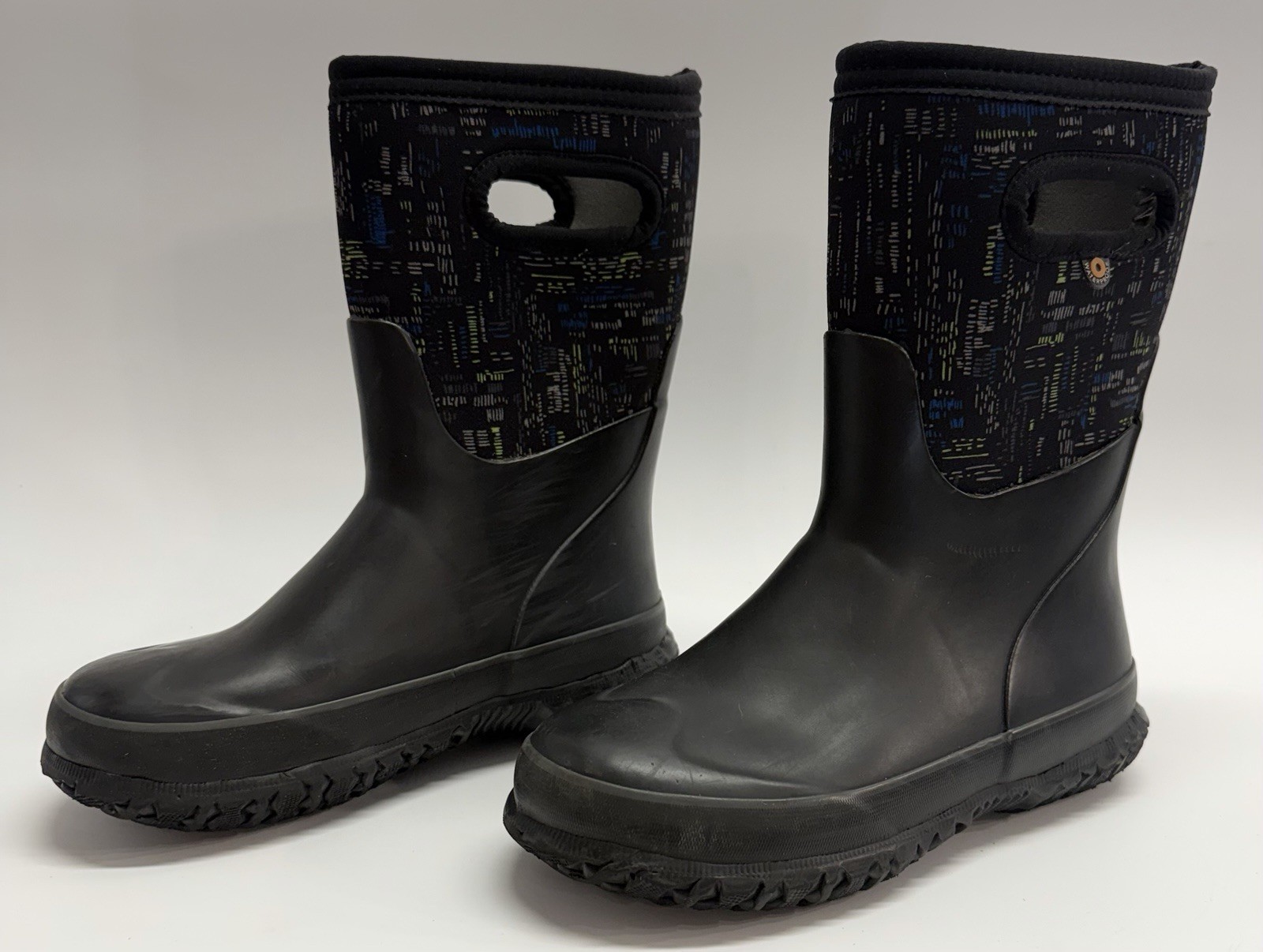 Bogs Kids Grasp Sparks Winter Boots Youth 2 Warm Insulated Rubber | eBay