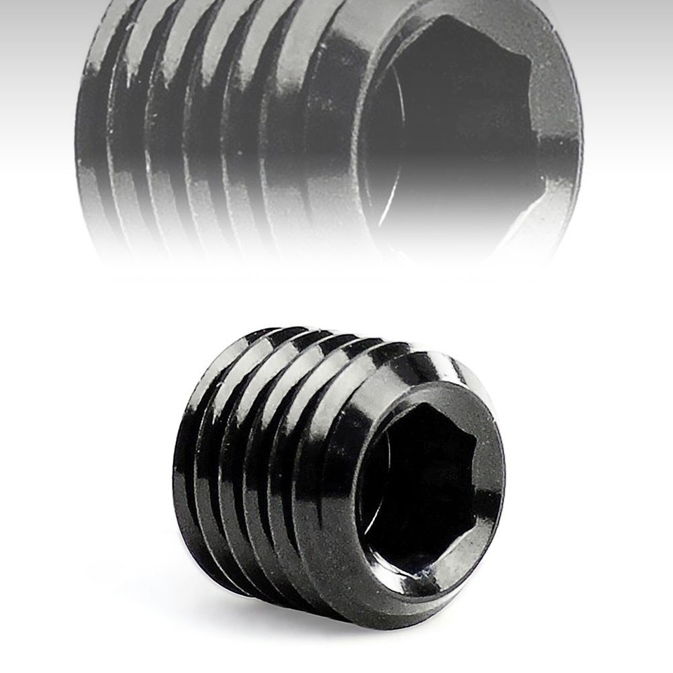 HPS NPT Allen Plug Fitting [1/16 NPT] (Aluminum, Black) | eBay
