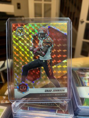 2021 Panini Mosaic Chad Johnson Yellow Reactive Prizm #48 Cincinnati ...