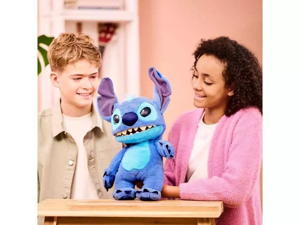 Real FX Disney Stitch Puppet Interactive Toy + 10 AAA Alkaline ...