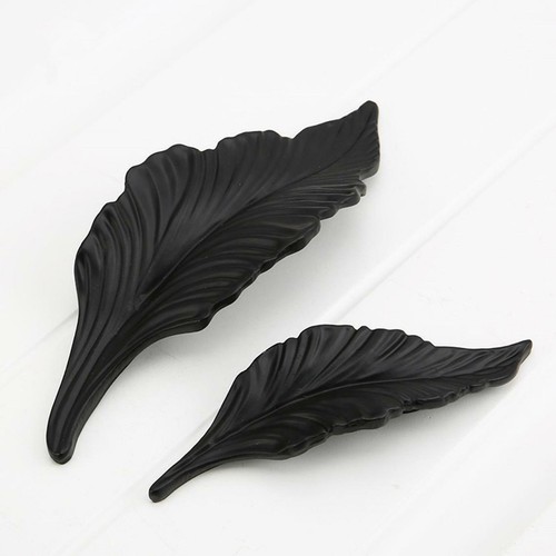 Antique Brass Leaf Design Drawer Pull Handle Vintage Cabinet Pull ...