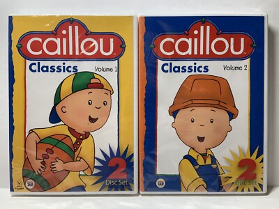 Lot Of 2 Caillou Classics 2 Disc Set Volumes 1 & 2 New Sealed 2005 ...