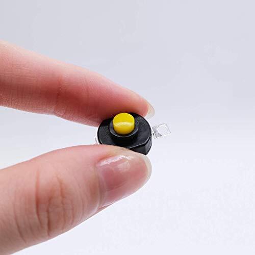 mxuteuk 30pcs Self-Lock Micro Push Button Switch DC 12V Switch 0.5A ...