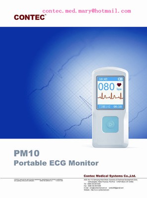 CONTEC PM10 Portable ECG EKG Machine Heart Beat Monitor,USB, Bluetooth ...