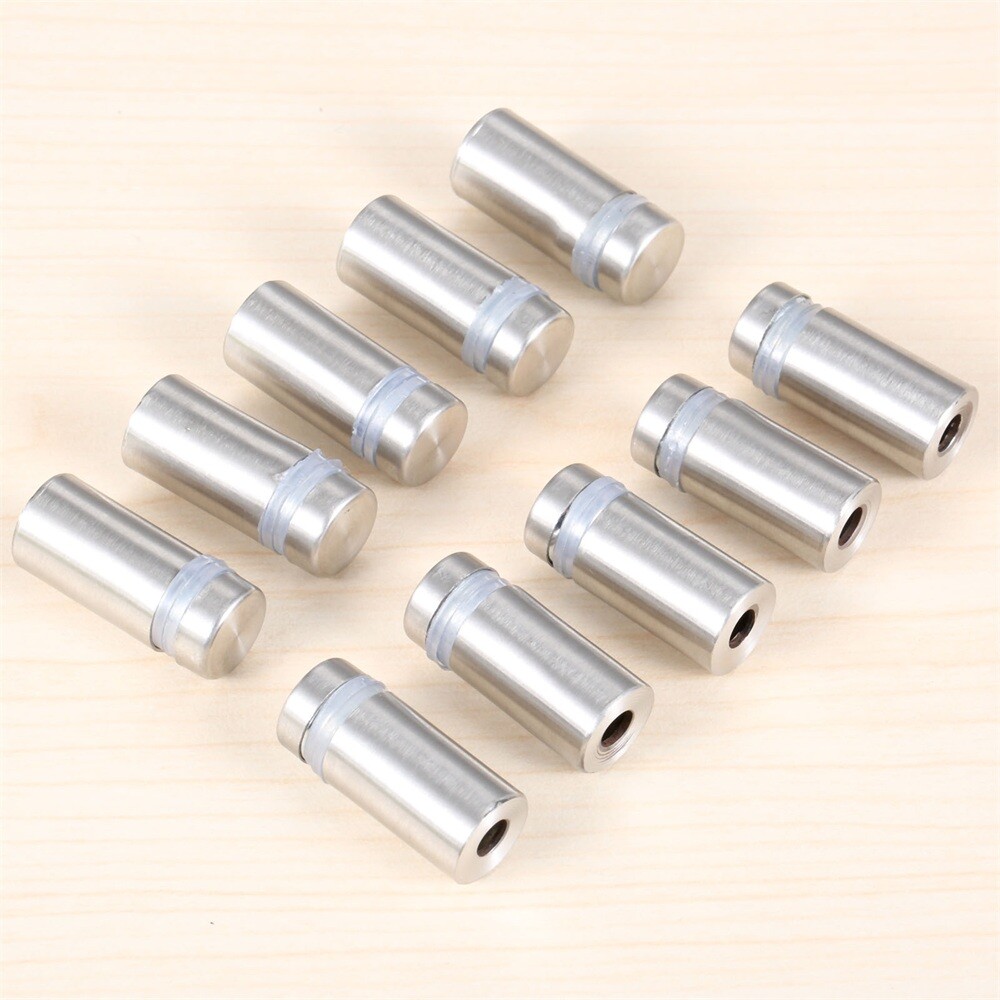 10pcs Stainless Stand off Bolts Mount Standoffs Advertisement Fixings ...