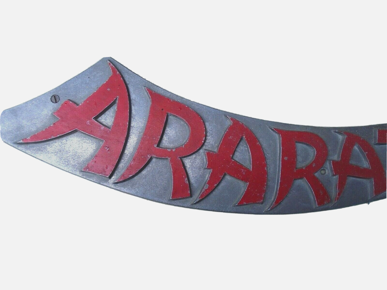 Vintage Large Sign Masonic ARARAT SHRINER 28 X 8" Scimitar Embossed ...