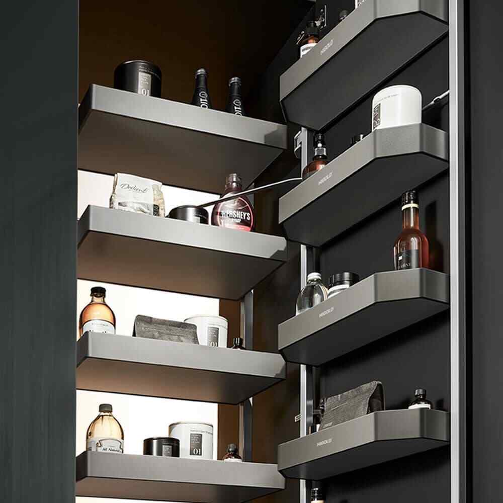 Shearer PRO Open Out Tandem Pantry Unit - 600mm Cabinet - 1625mm Fixed ...