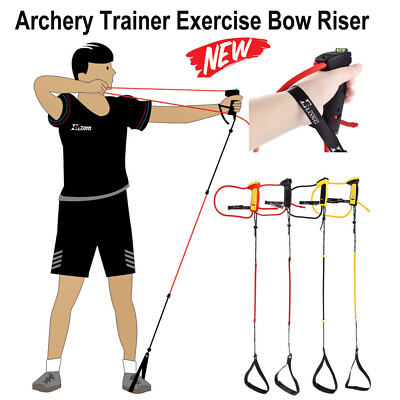 Archery Trainer Exercise Bow Riser Strength Practice Puller Adjustable ...