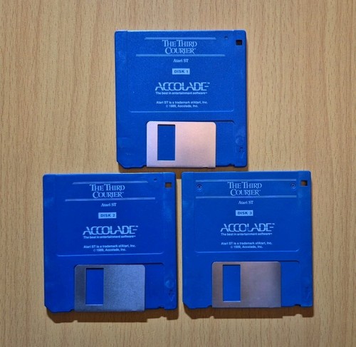 Vintage ATARI ST Floppy Disk Game Software - THE THIRD COURIER | eBay UK