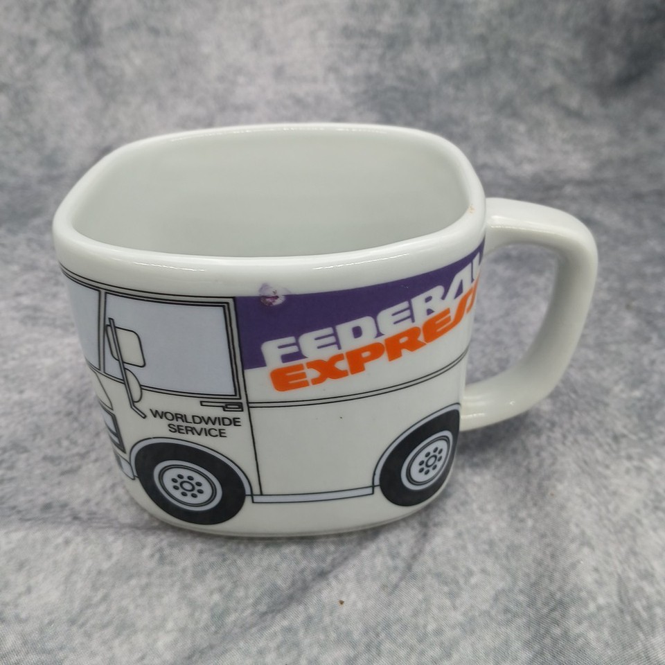 FedEx Federal Express Coffee Mug Cup Service Delivery Truck - Small ...