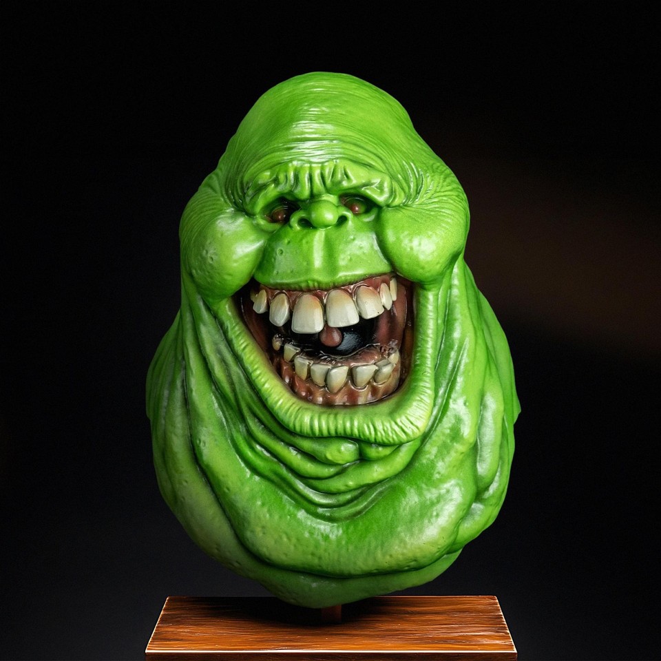 Ghostbusters Slimer Adult Vinyl Costume Mask | eBay