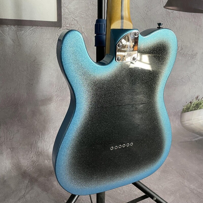 Dark Night Professional Tele Electric Guitar String Thru Body Maple ...