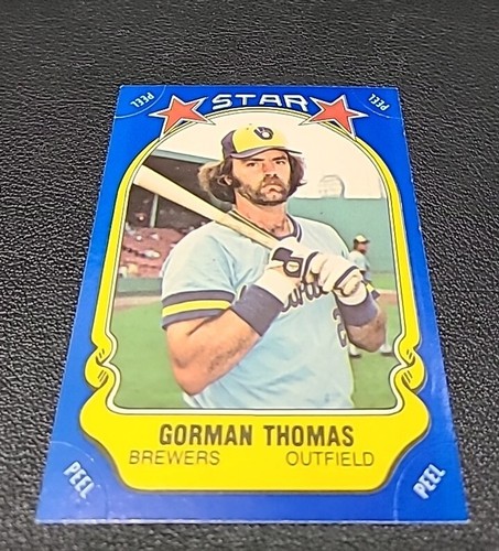 1981 Fleer Sticker Cards Milwaukee Brewers Baseball Card #77 Gorman ...