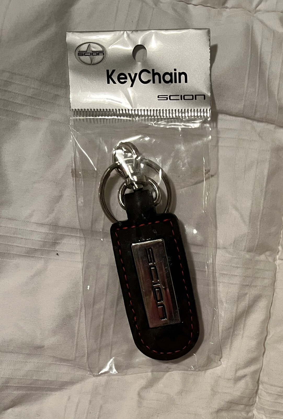 Scion Leather Keychain w/ Red Stitching FR-S tC xD xB xA iQ | eBay