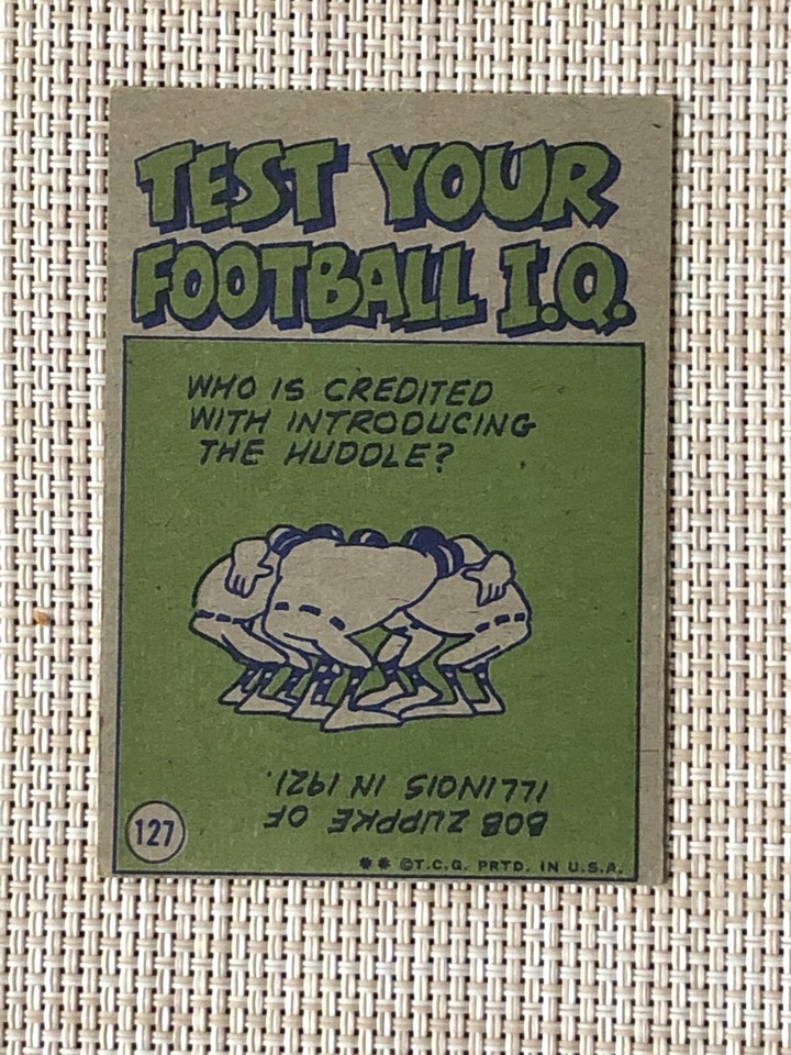 1972 TOPPS FOOTBALL BUBBA SMITH PRO ACTION #127-FREE S/H | eBay