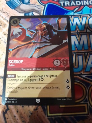 Scroop Traitre Disney Lorcana Foil Chapter 3 122 /204 2024 | eBay
