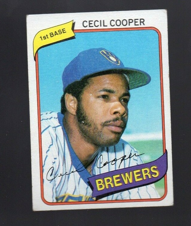 1980 TOPPS CECIL COOPER #95 MILWAUKEE BREWERS | eBay