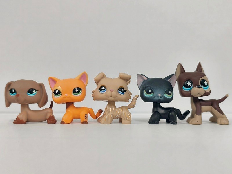 5pcs/lot Littlest Pet Shop Figure LPS Cat Dog #518#1643#1194#336#817 ...