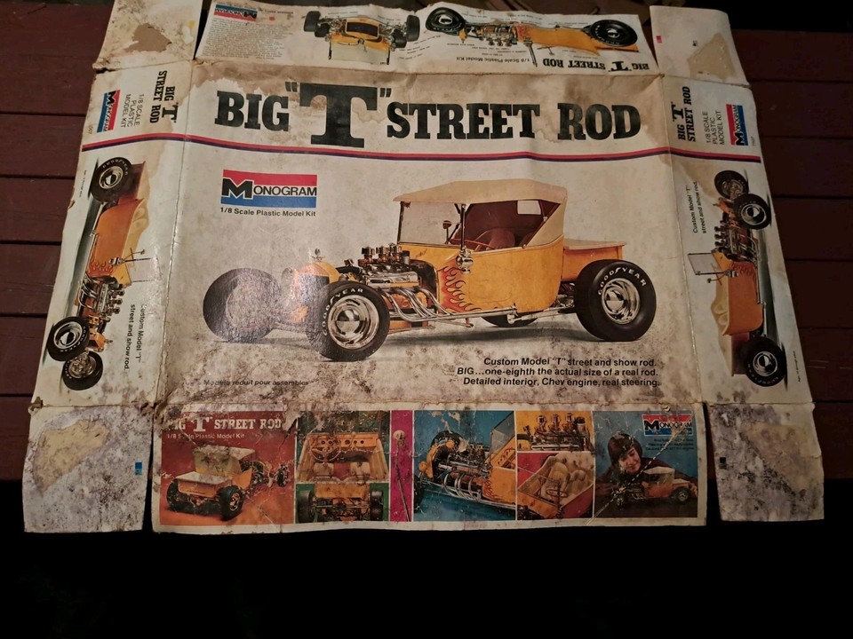MONOGRAM BIG T STREET ROD 1/8 SCALE MODEL KIT - ORIGINAL - NO BOX ...