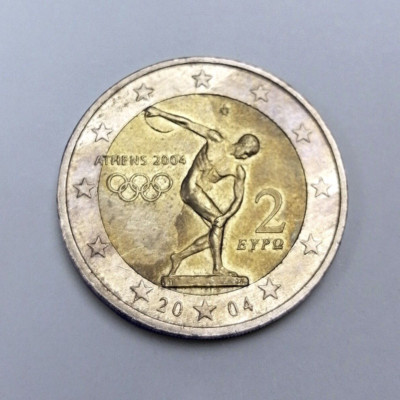 2 EUR Euro Coin 2004 Greece 'Discobol' Olympics - Collectible Coin ...