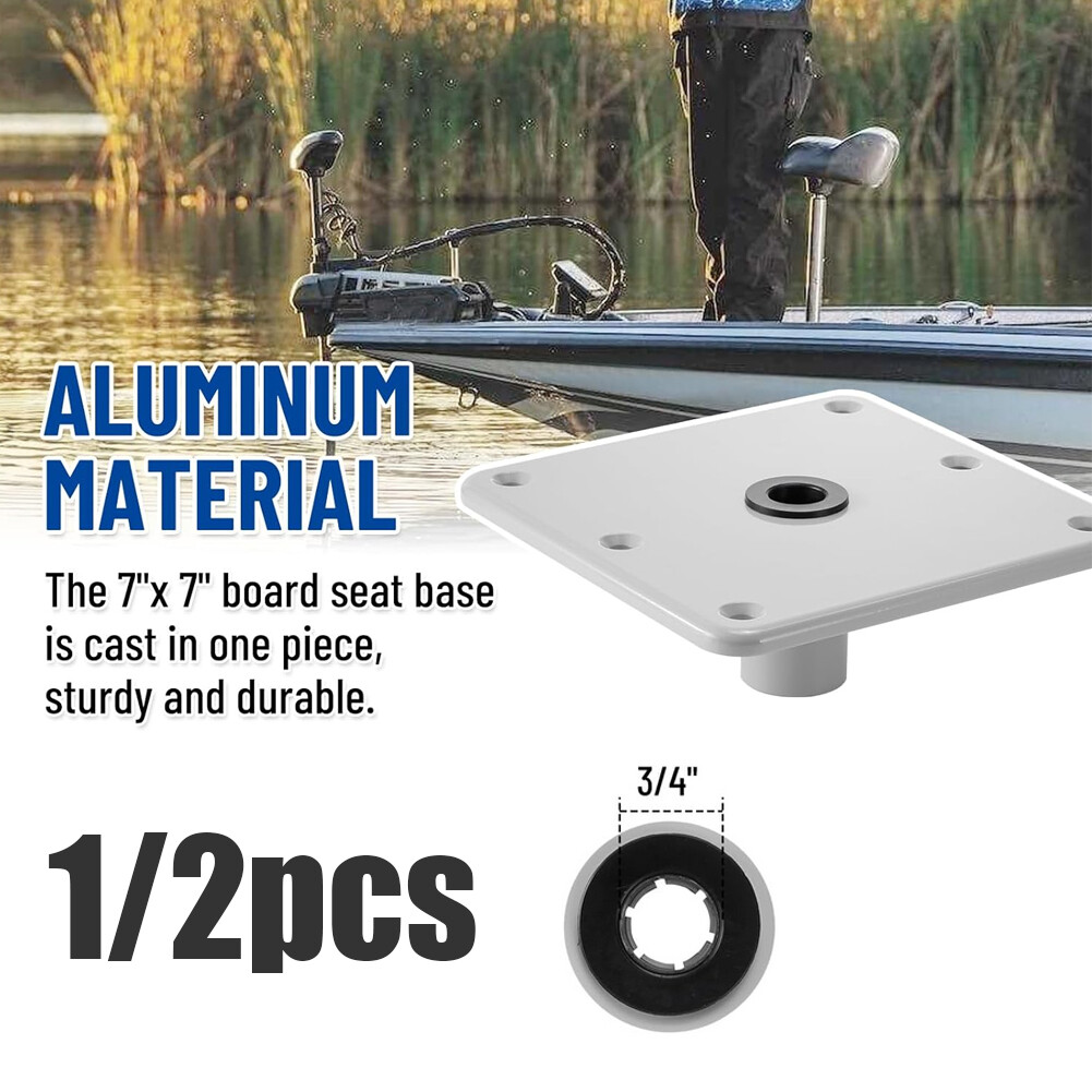 Boat Seat Base, 7" x 7" Seat Pedestal Mount W/ 3/4" Pin Post Socket US ...