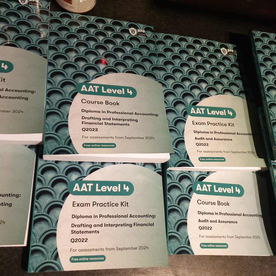 AAT Level 4 BPP Full Set Coursebook AND Exam Kits with AA/CFM | eBay UK